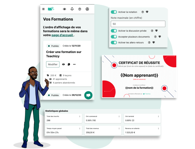 Créer du contenu pédagogique interactif facilement – Teachizy
