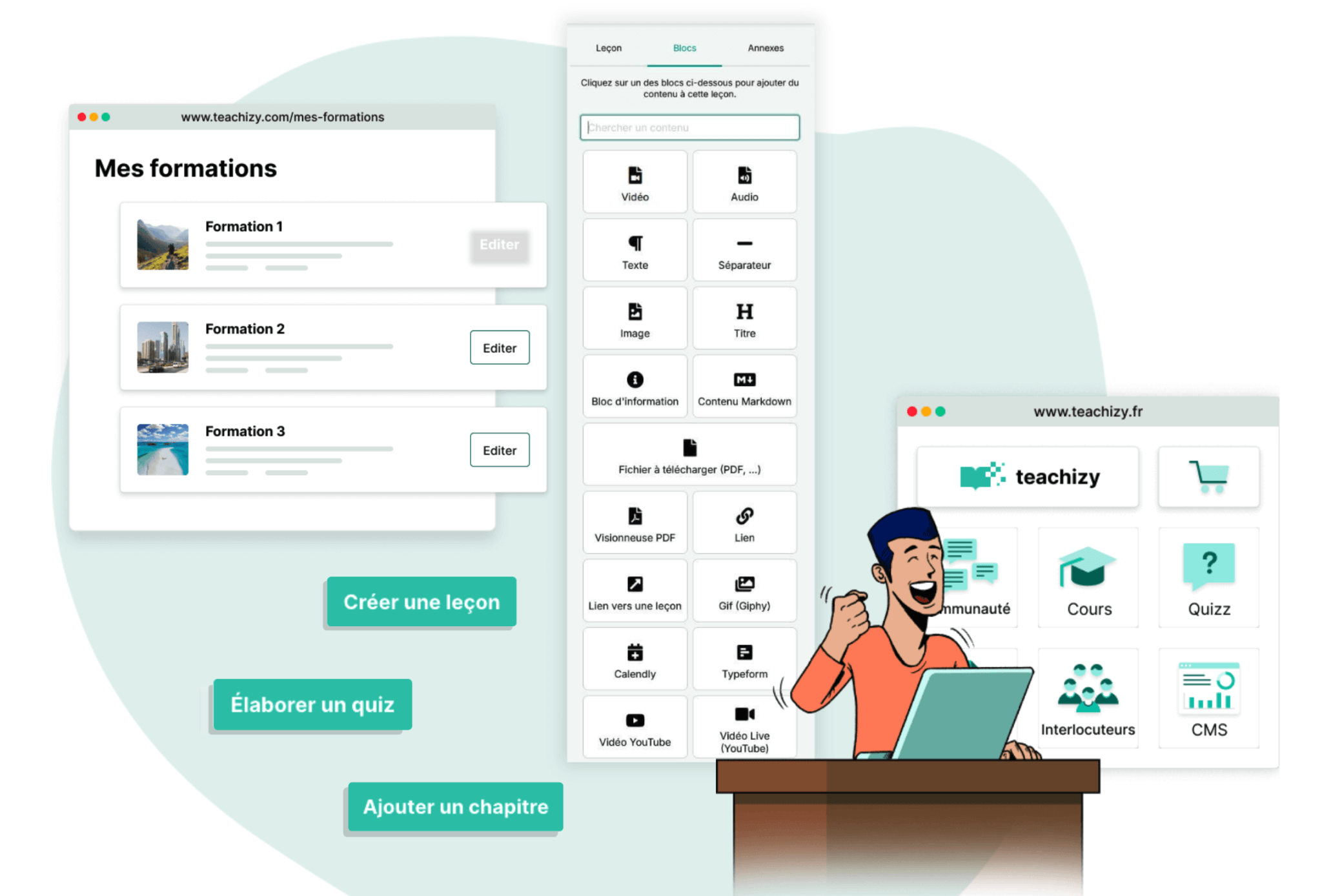 LMS intuitif pour créer et gérer vos formations en ligne – Teachizy